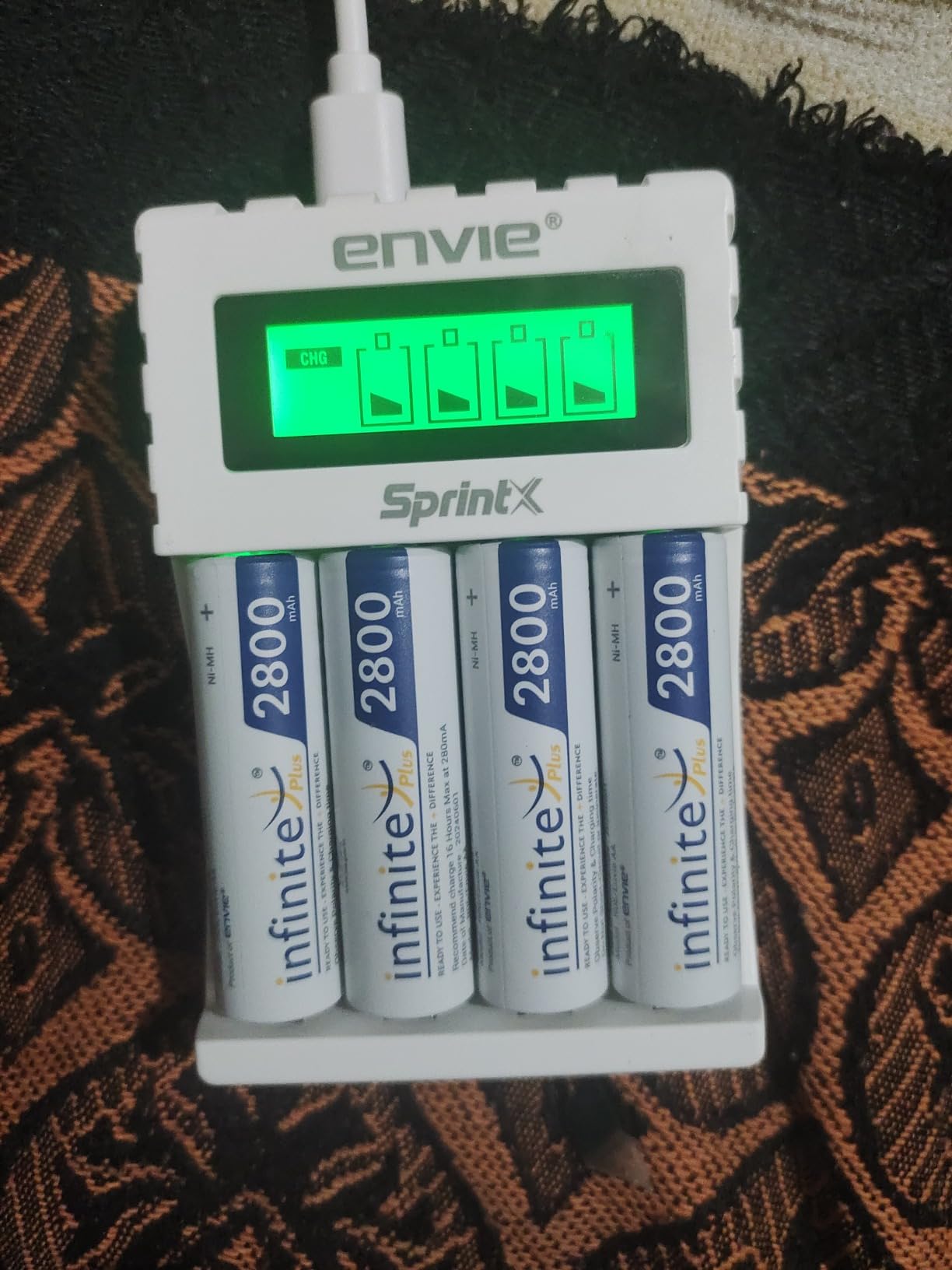 Envie Infinite Plus AA High Capacity (3200mAh) Ni-MH Rechargeable Ready ...