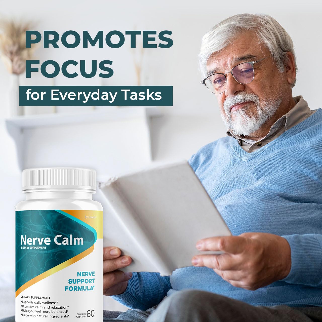 Cápsulas Nerve Calm (2 Pack) – Suplemento Premium NerveCalm com Fórmula ...