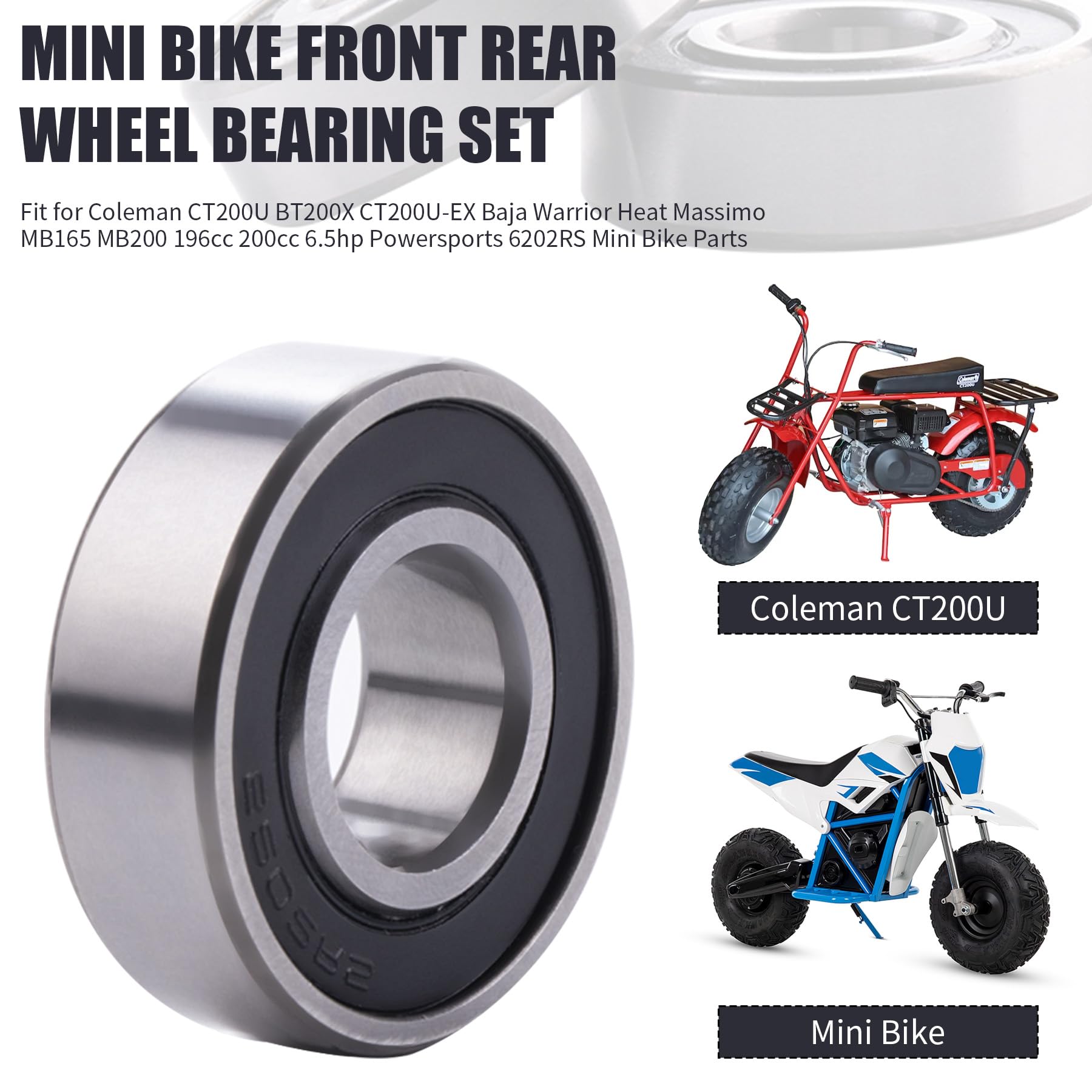 6900z Ball Bearing Replacement Mini Bike Steering Bearing Kit - 6900Z ...