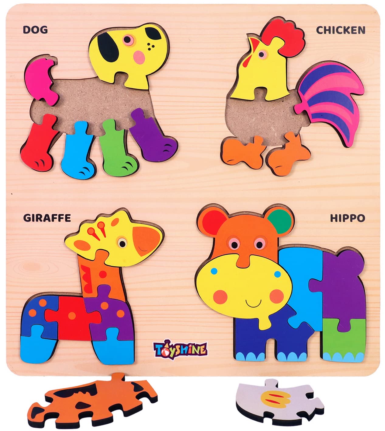 Toyshine 4 In 1 Wooden Pick And Fix Animals Series - C Puzzle Toy ...
