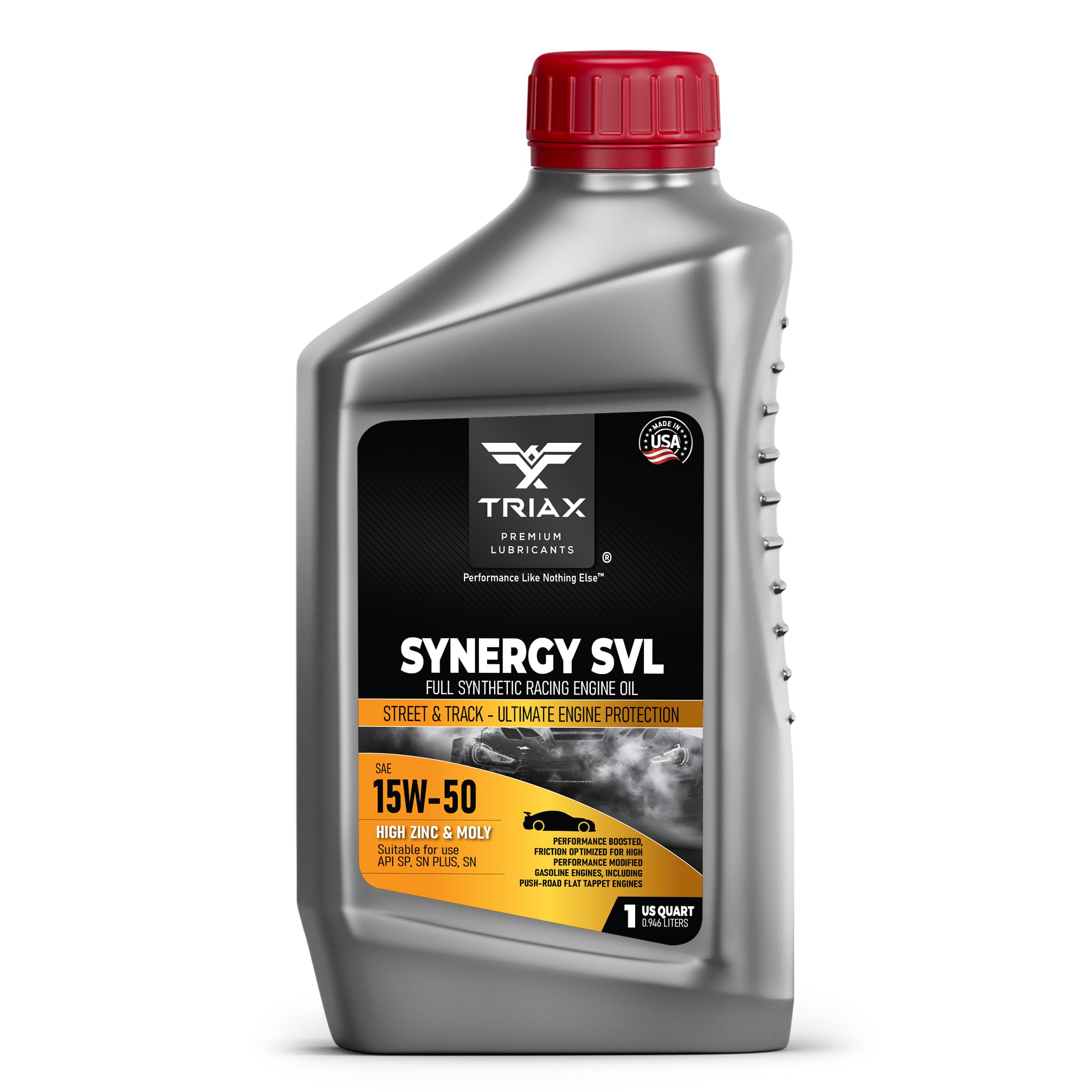 Buy TRIAX Synergy SVL 15W-50, Racing Grade, Full Synthetic Engine Oil ...