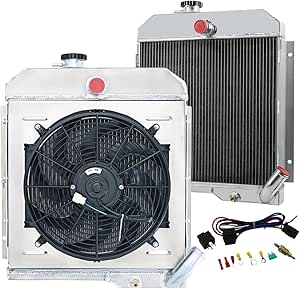 Amazon.com: PUNDIMO Aluminum Radiator Fan Shroud Fits for 1965-1971 ...