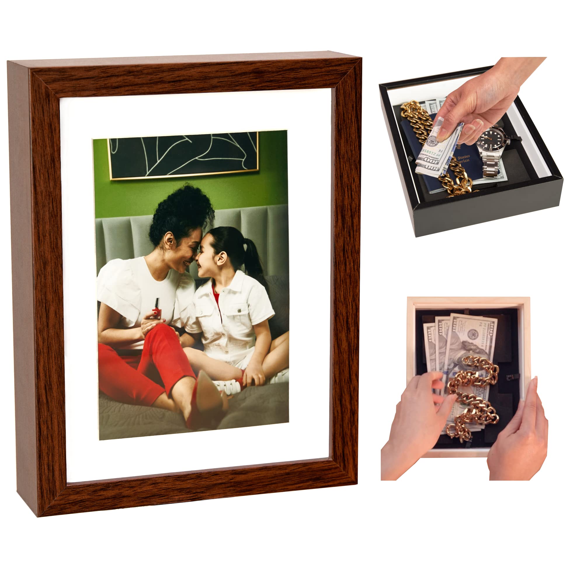 Photo Picture Frame Diversion Safe – Mini Safe Box with Hidden Secret ...