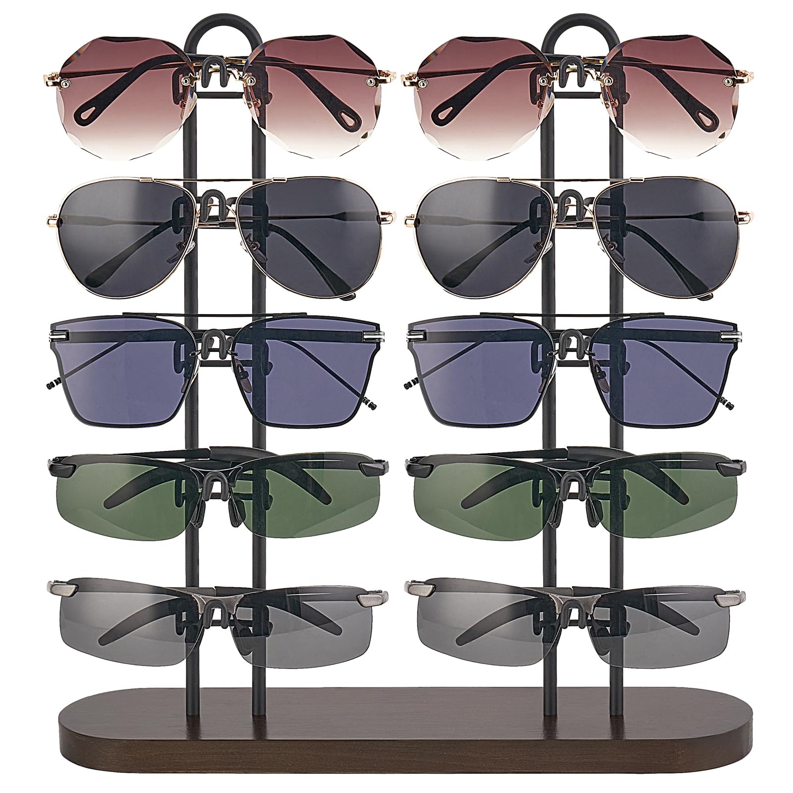 Amazon.com: Mkono Sunglasses Organizer for 10 Pairs of Eyewear Glasses ...