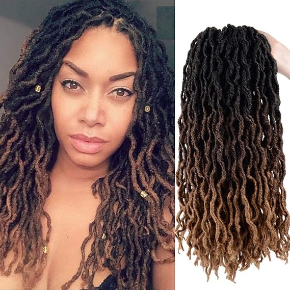 Amazon.com : 6 Pack Gypsy Locs Crochet Hair 18 Inch Crochet Locs 3 Tone ...