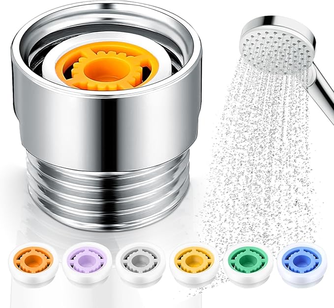 Shower Flow Reducer Limiter Set, 7 Pcs Shower Head Flow Restrictor ...