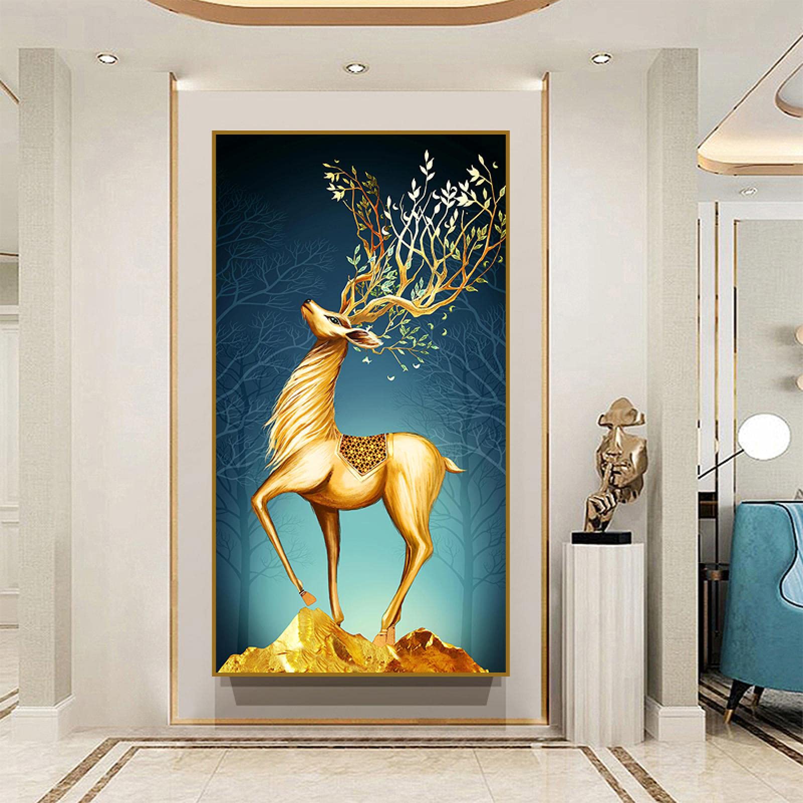 Abstract Elk Paintings