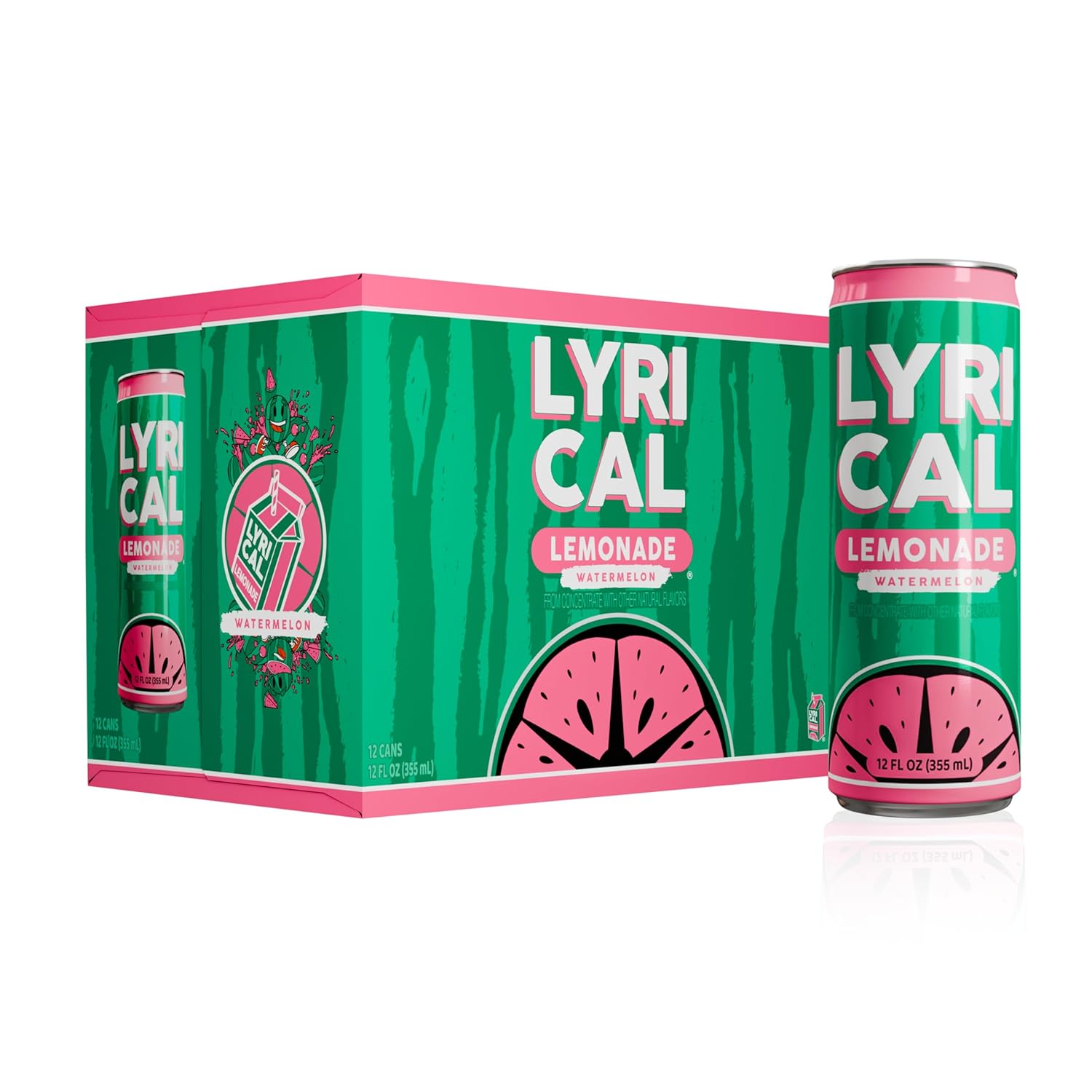 Amazon.com: Lyrical Lemonade, Watermelon Lemonade, 12 Fl Oz Cans (Pack of 12)