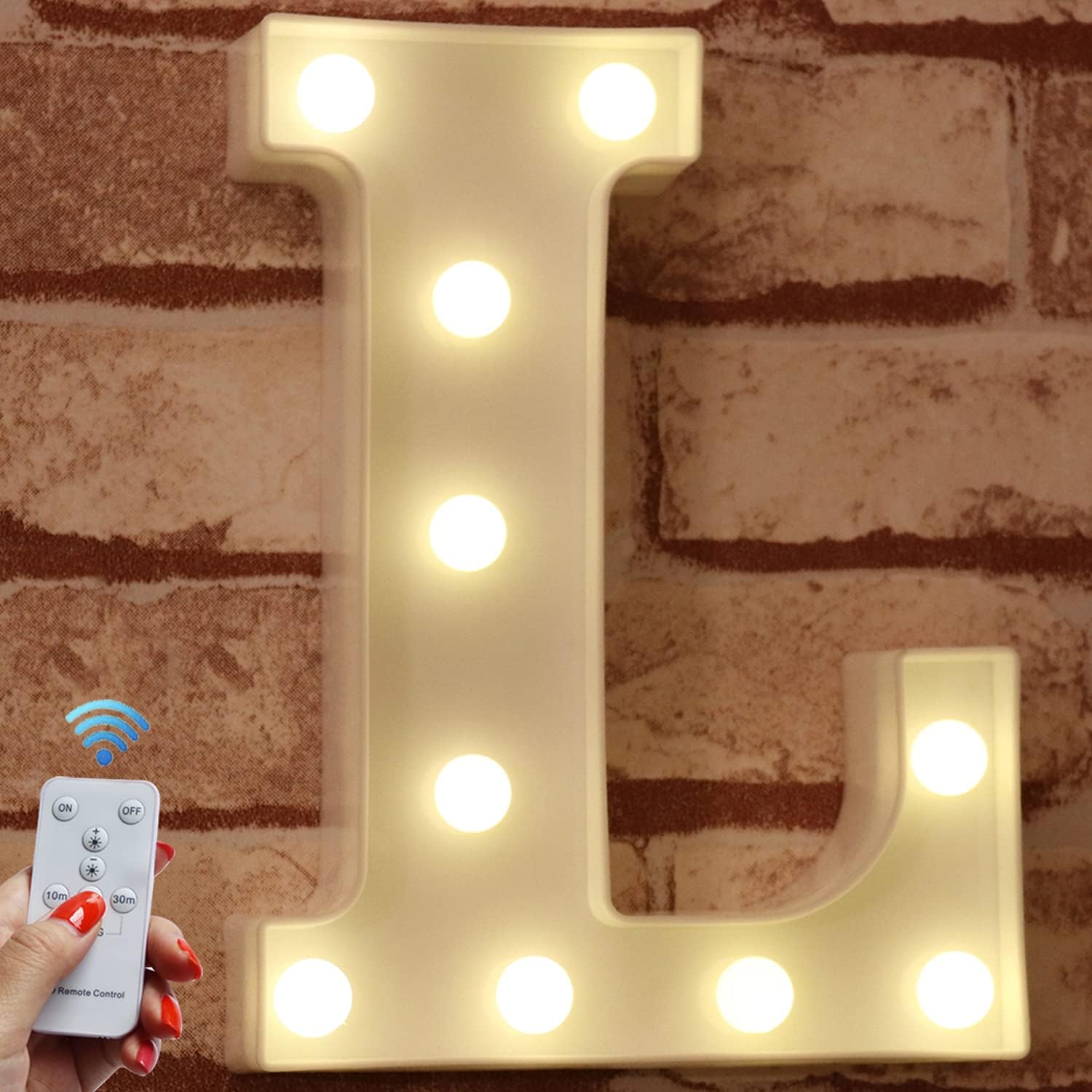 Amazon.com: Pooqla LED Marquee Letter Lights Alphabet Light Up Sign ...