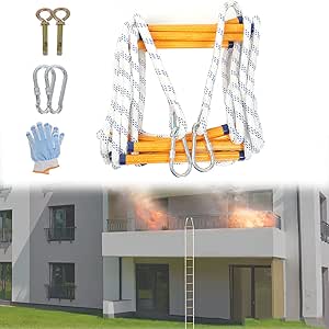 Amazon.co.jp: Residential 3rd Floor Fire Escape Ladder - Portable ...
