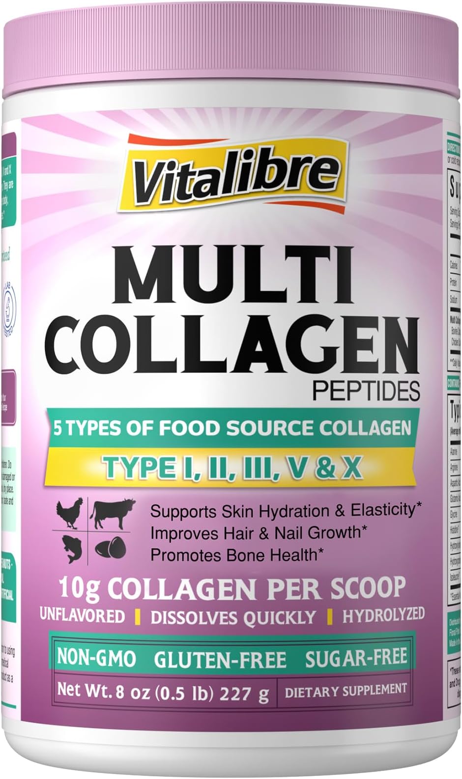 Amazon.com: 2X Boost Collagen Peptides Powder for Skin Hair Nail Joints ...