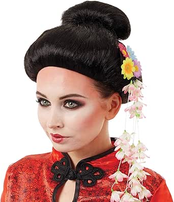Amazon.com: fun shack Geisha Costume Women, Japanese Wigs, Geisha Hair ...