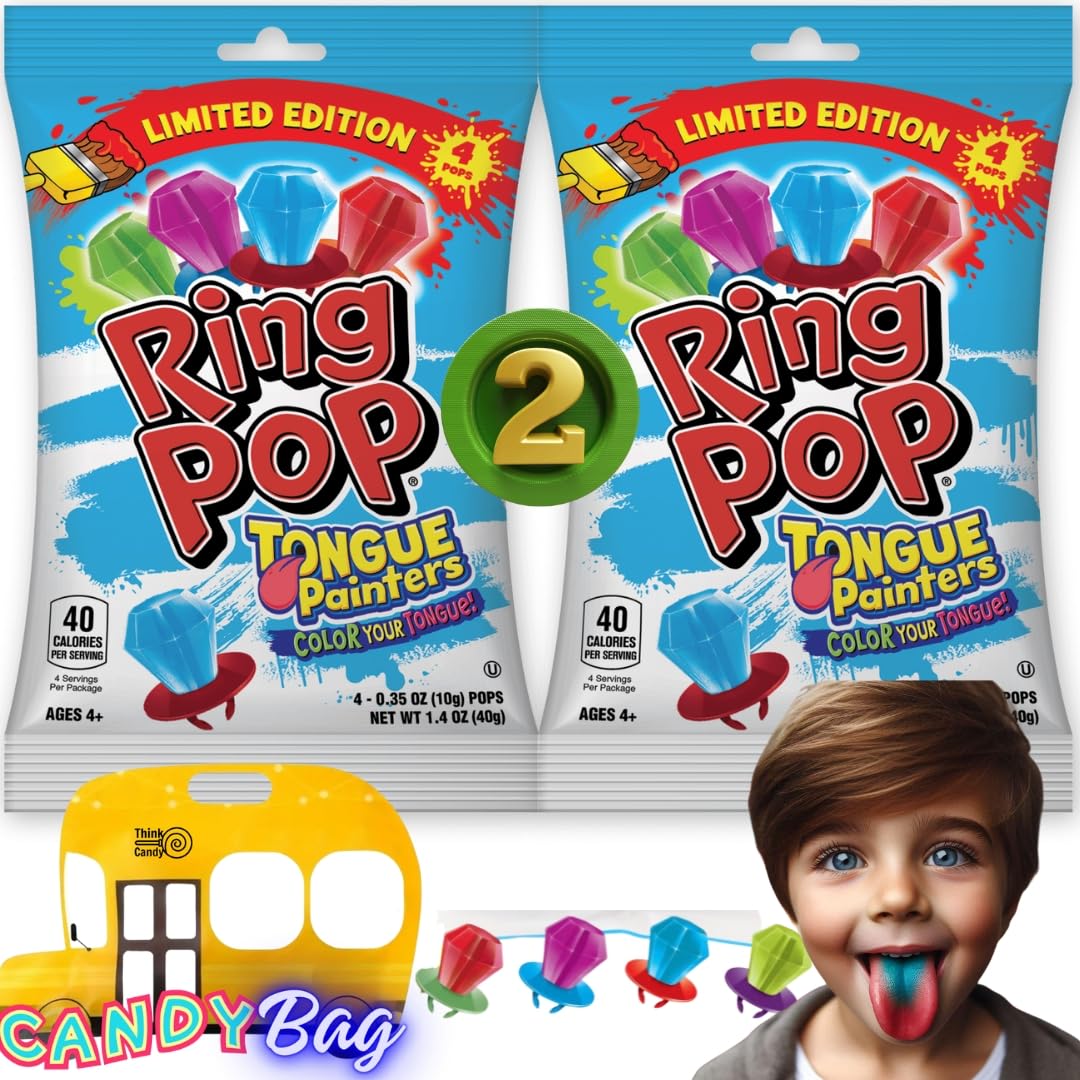 Amazon.com : (2 PACK) Ring Pops Tongue Painters - Limited Edition ...