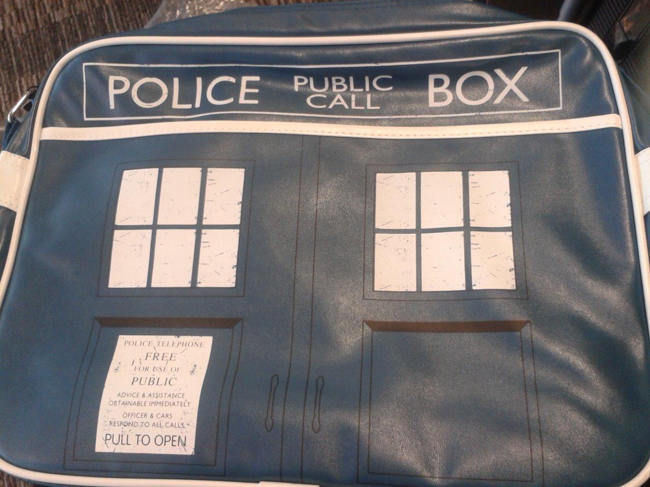 Retro Bag - Dr Who 10th Anniversary Tardis Design : Amazon.co.uk: Fashion