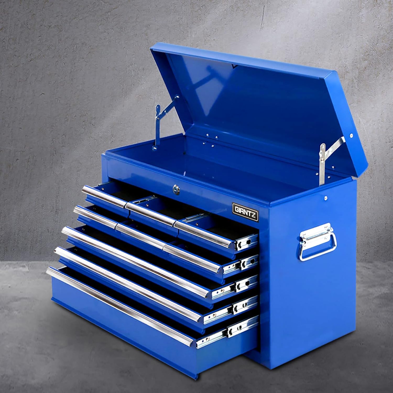 Giantz 9 Drawers Large Tool Chest Trolley, Lockable Toolbox Tools ...