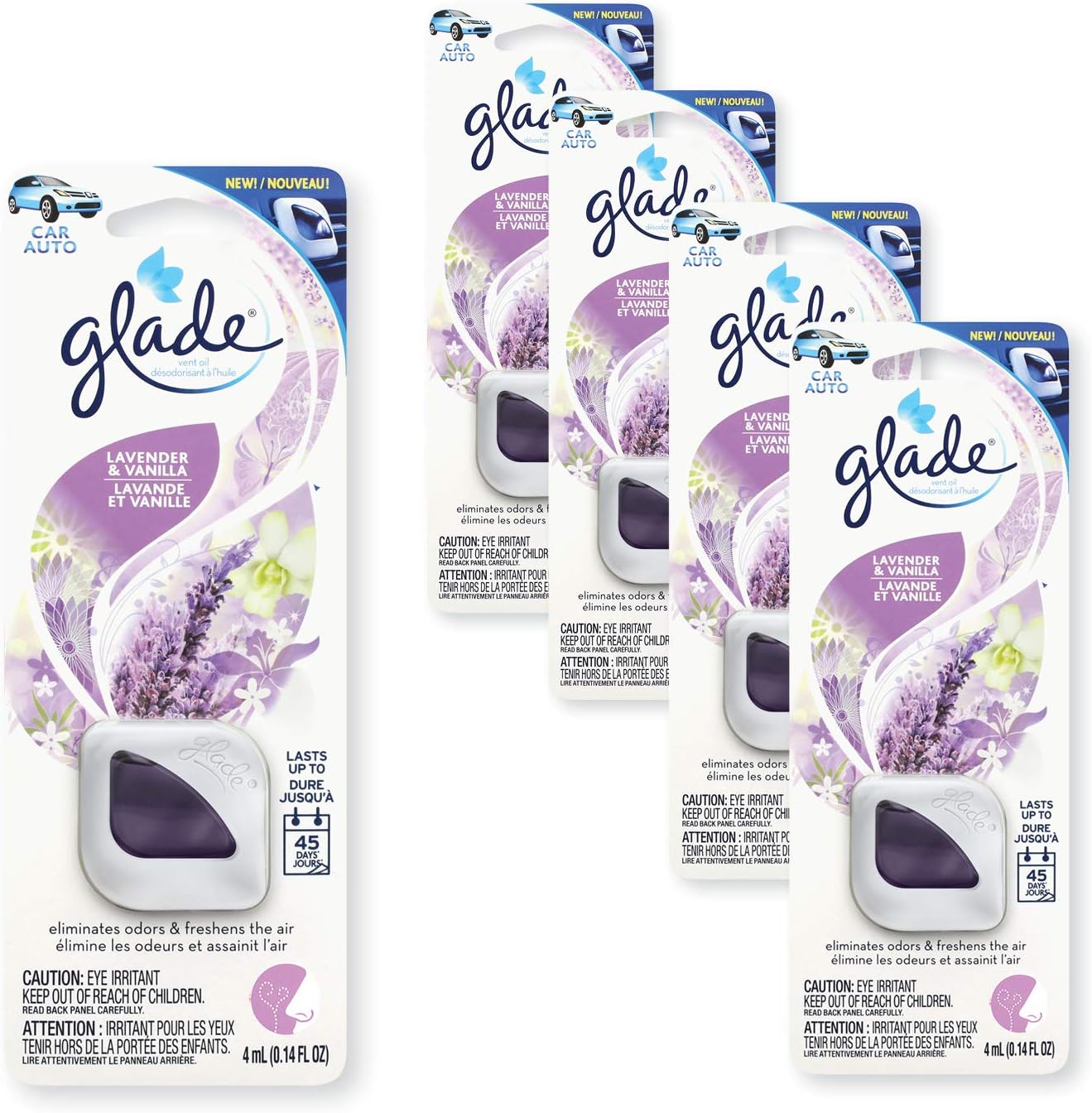 Amazon.com: Glade - 805026 Automotive Vent Oil Air Freshener: Lavender ...