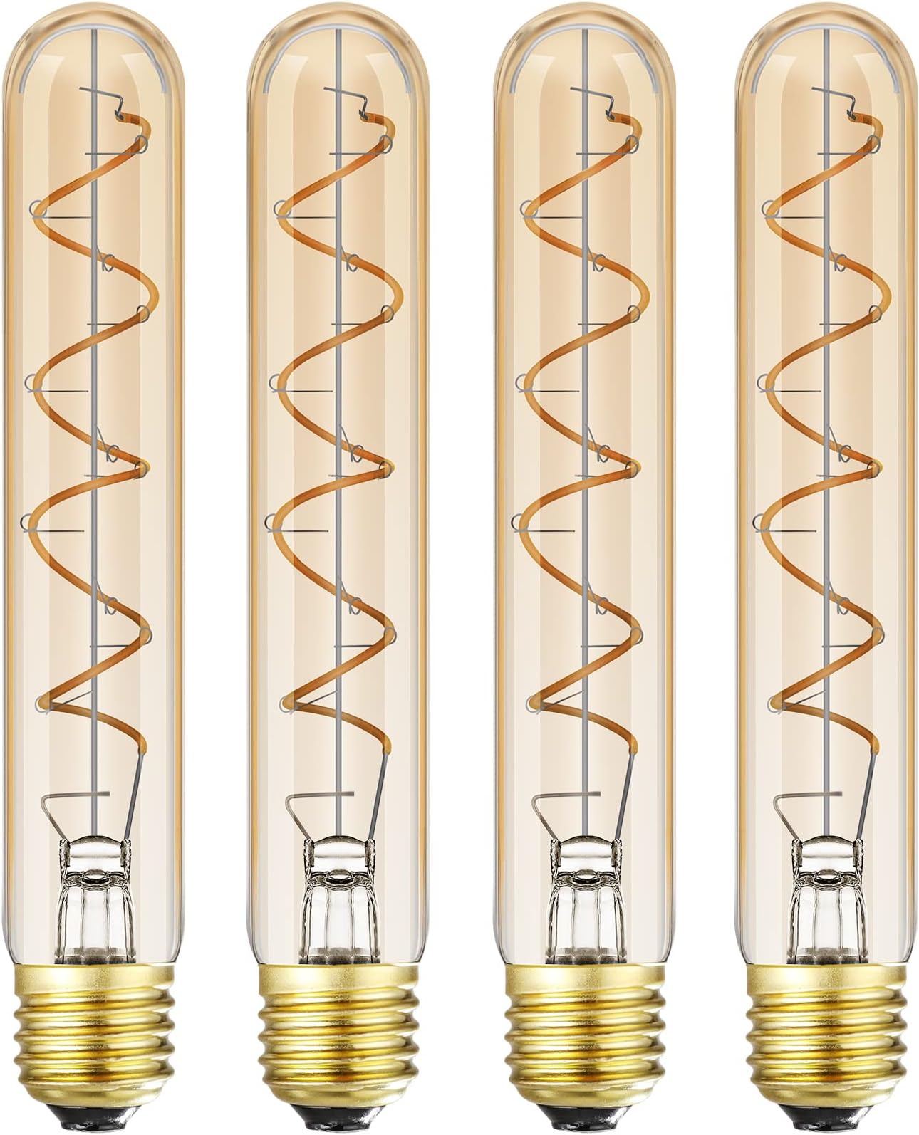 Dimmable T10 LED Bulbs, Warm White 2200K Amber, 7.3inch Long Tubular ...