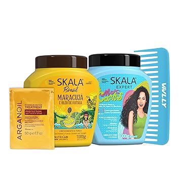 Amazon.com: Skala Expert Curly Hair Care Kit – Mais Cachos & Maracuja ...