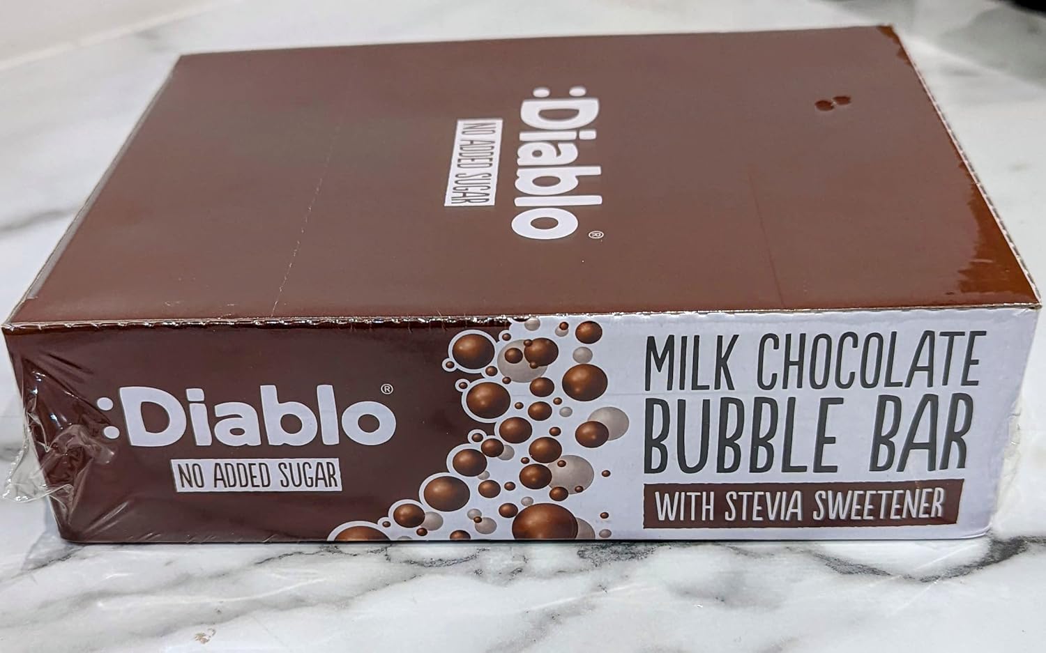 Diablo Milk Chocolate Bubble Bar |No Added Sugar, Gluten Free ...