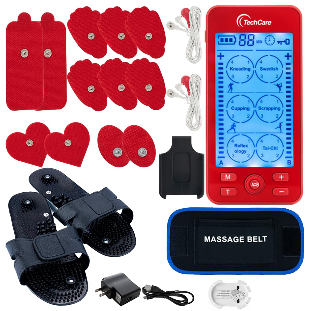 Amazon.com: TechCare Plus 24 Modes Tens Unit Muscle Stimulator Massager ...