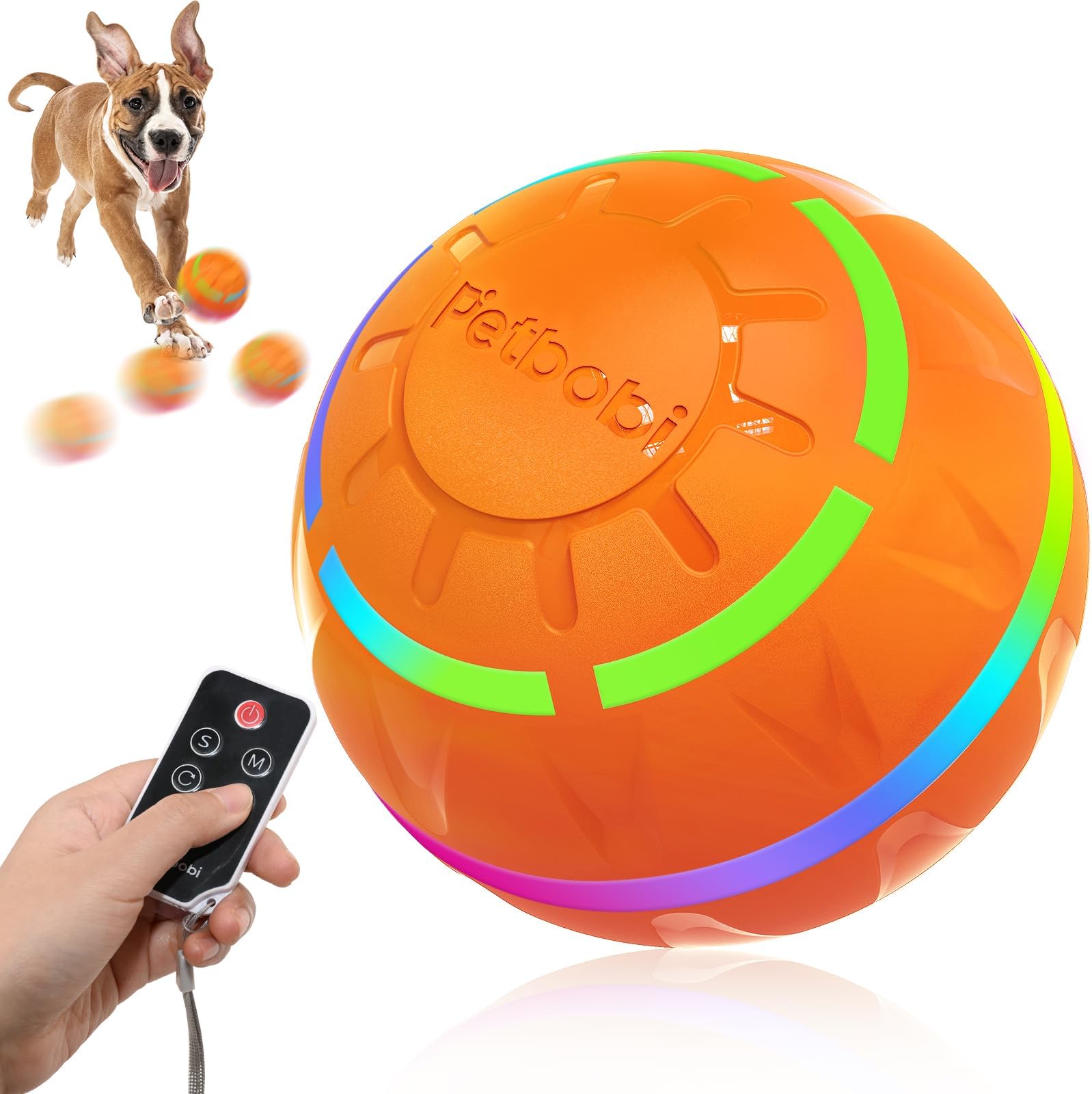 Pet Supplies : Petbobi Active Rolling Ball for Dogs - Remote Control ...