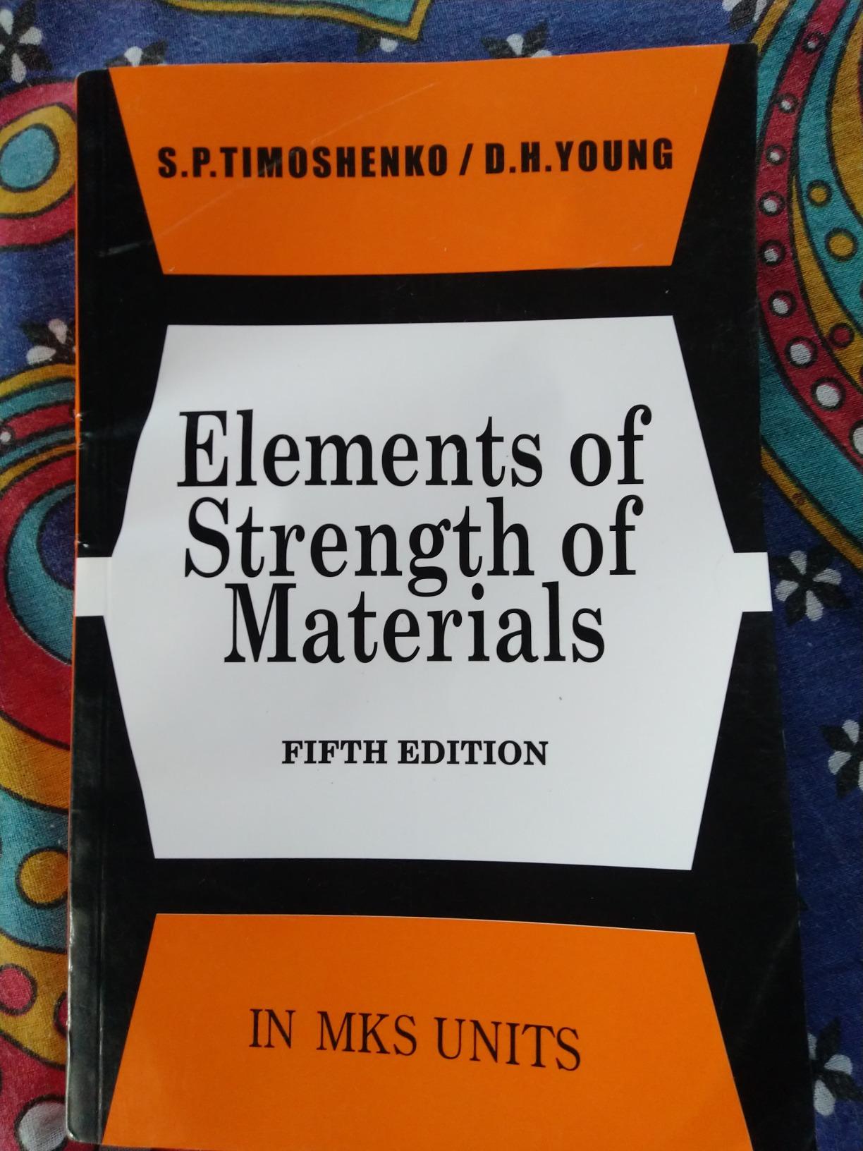 Elements Of Strength Of Materials 5ed : Timoshenko: Amazon.in: Books