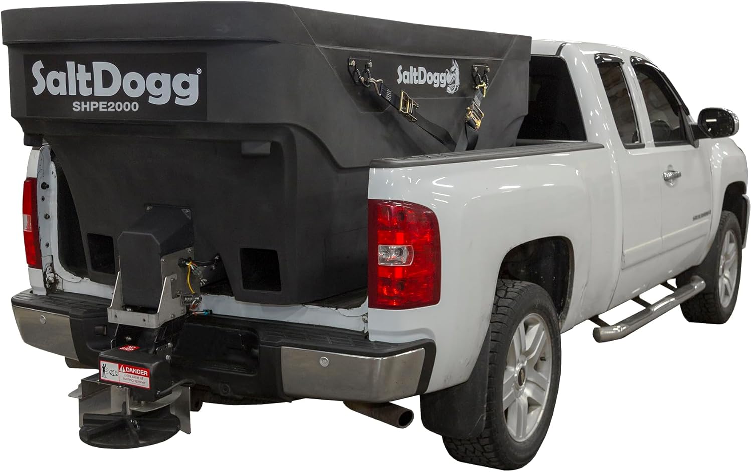 SaltDogg SHPE2000 Commercial Electric Hopper Salt & Sand Spreader ...