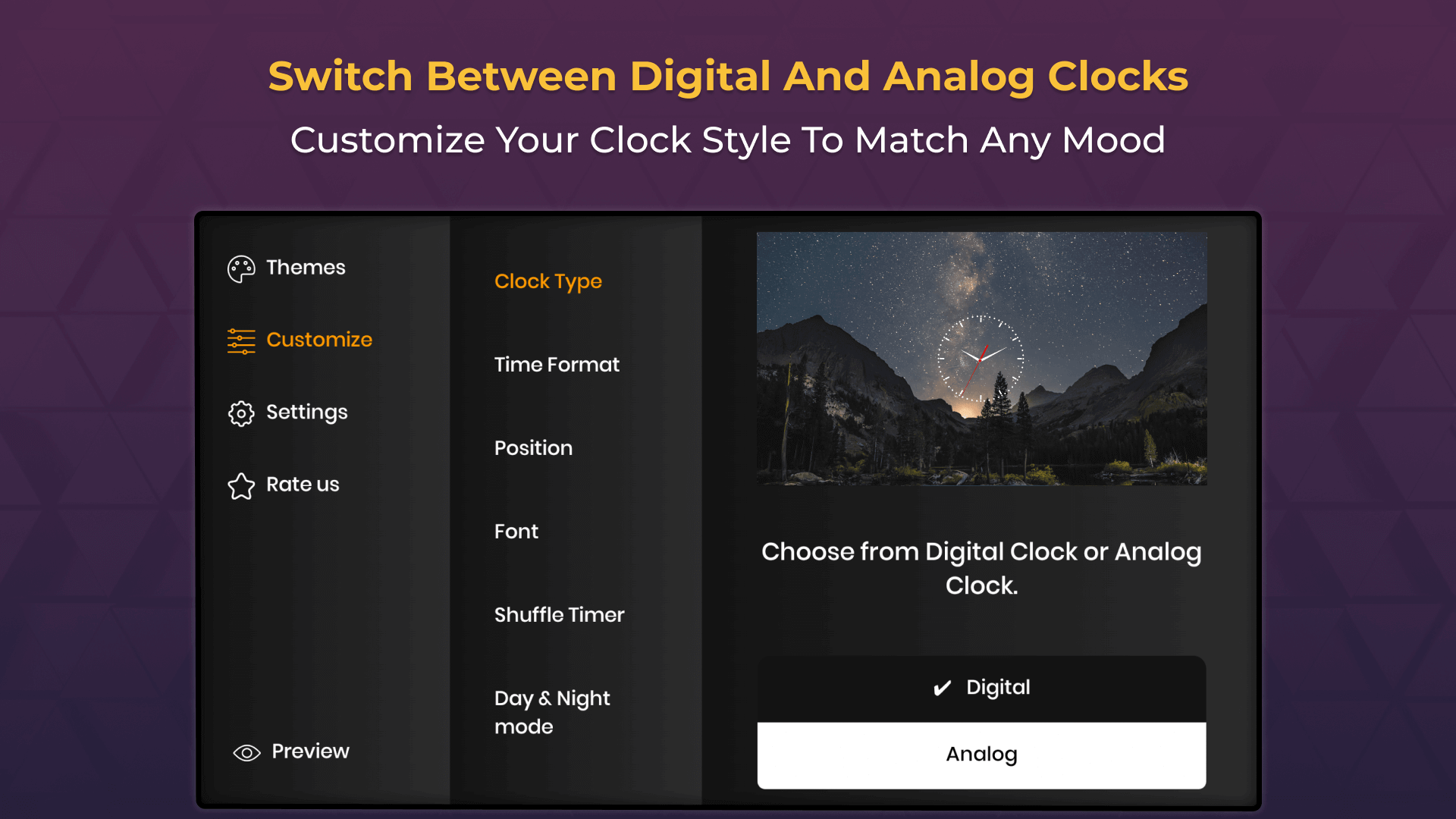 Clock Themes Screensaver Mega Collection - digital & analog wallpaper ...