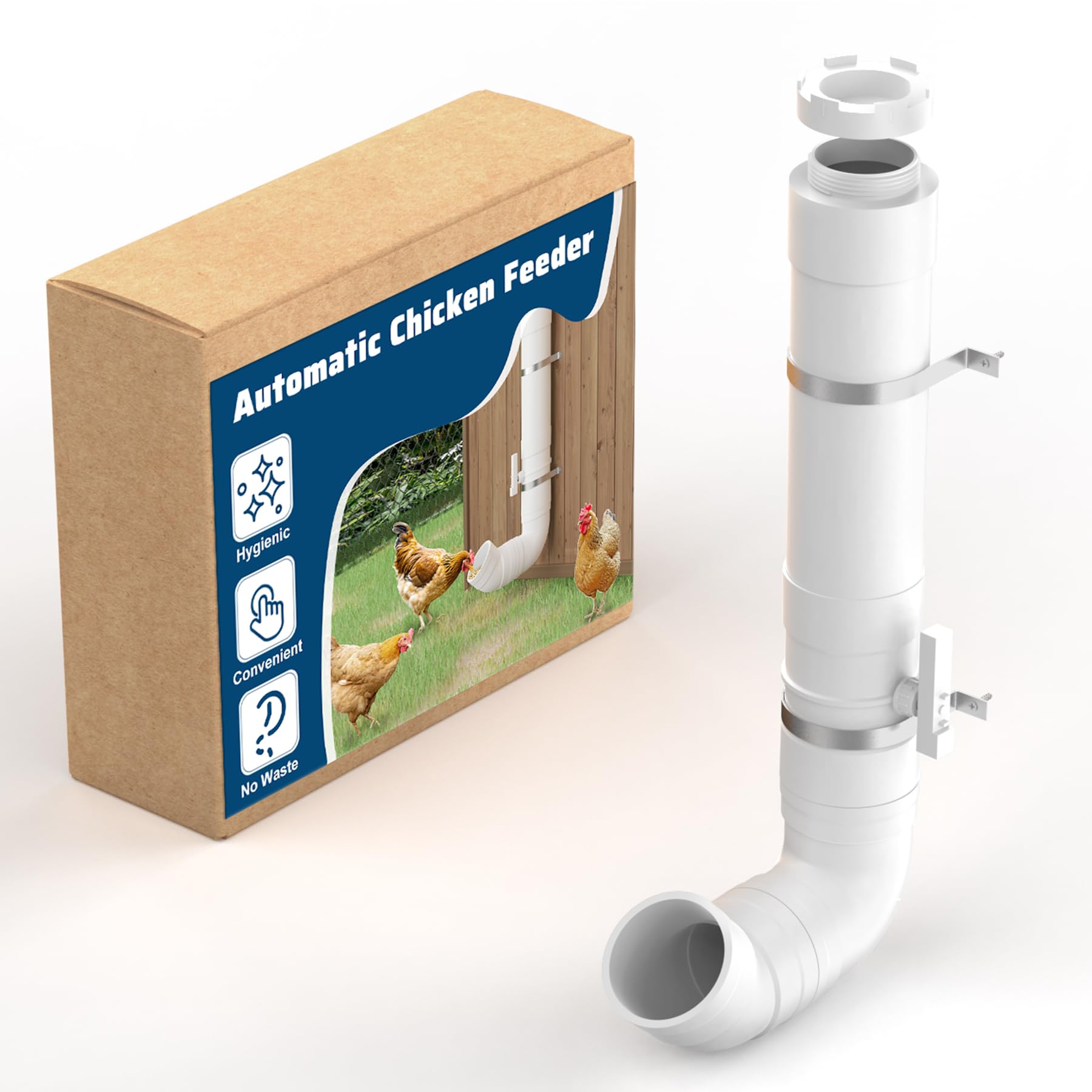 Amazon.com : Pearwow Automatic Chicken Feeder with Amount Controller,7 ...