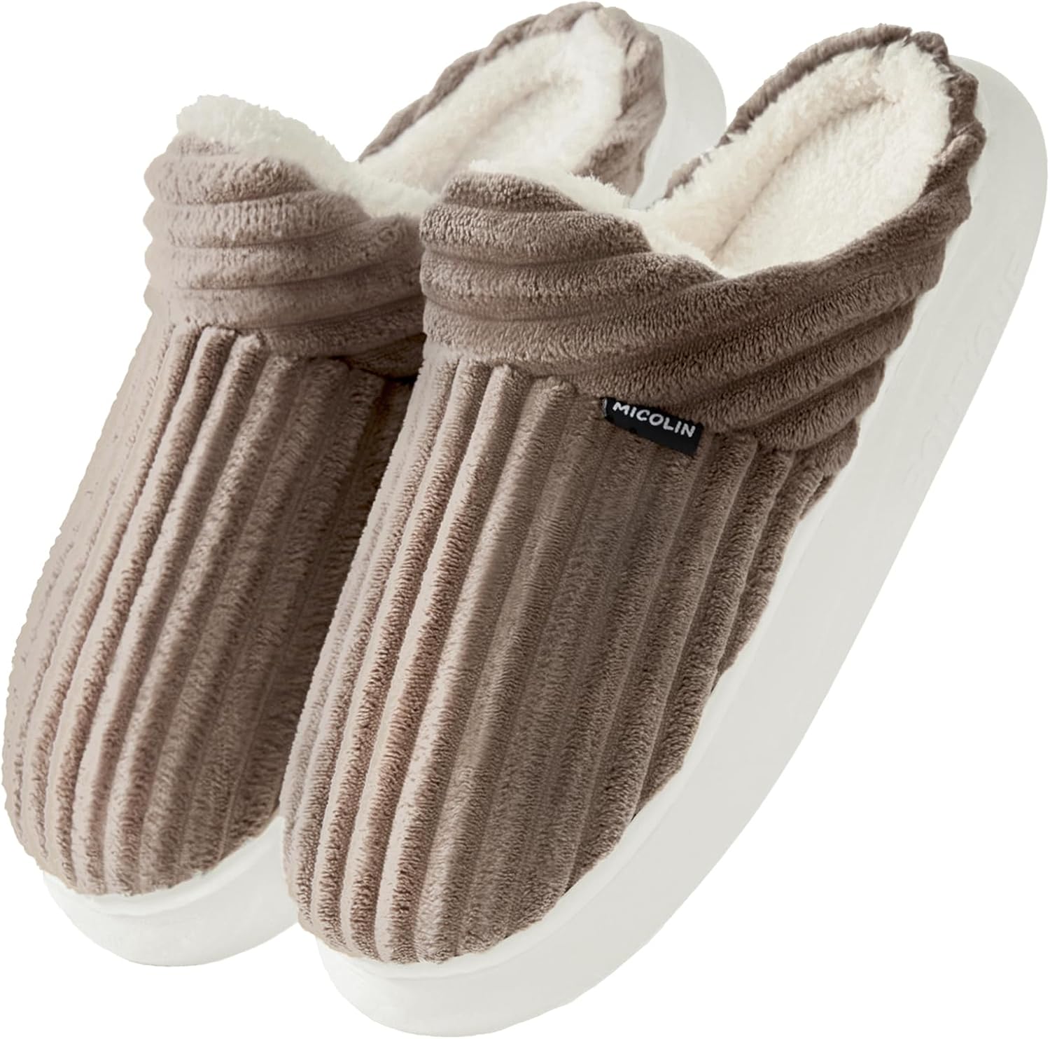Misolin Pantofole Donna Invernali Peluche Ciabatte Comode Casa Calde ...