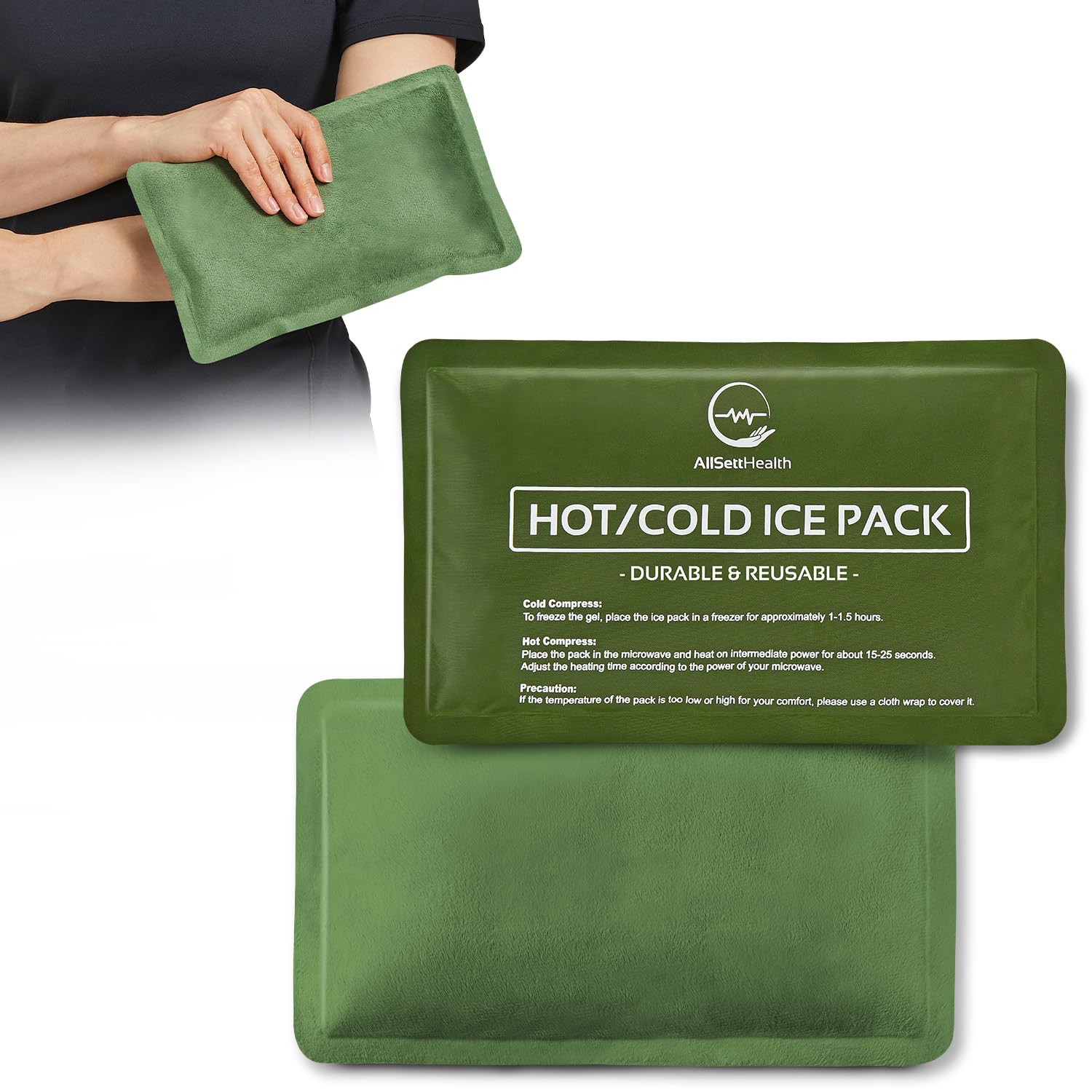Snapklik.com : Reusable Ice Packs For Injuries - (10" X 6") Soft Ice Pack