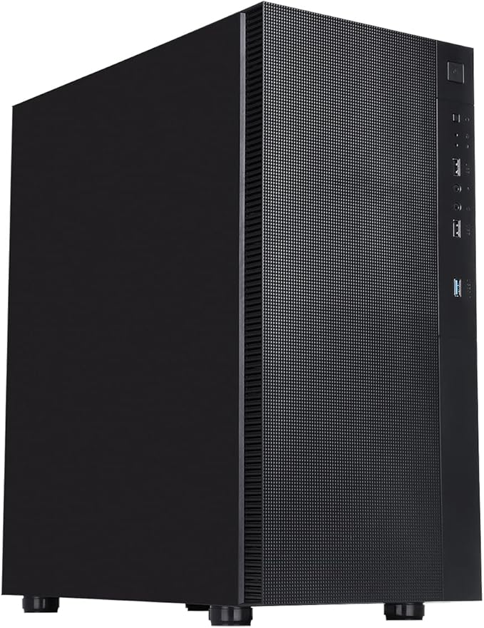 CiT Silent ES Black ATX Mid-Tower Low Noise Computer Case with 2 x ...