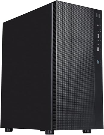 CiT Silent ES Black ATX Mid-Tower Low Noise Computer Case with 2 x ...