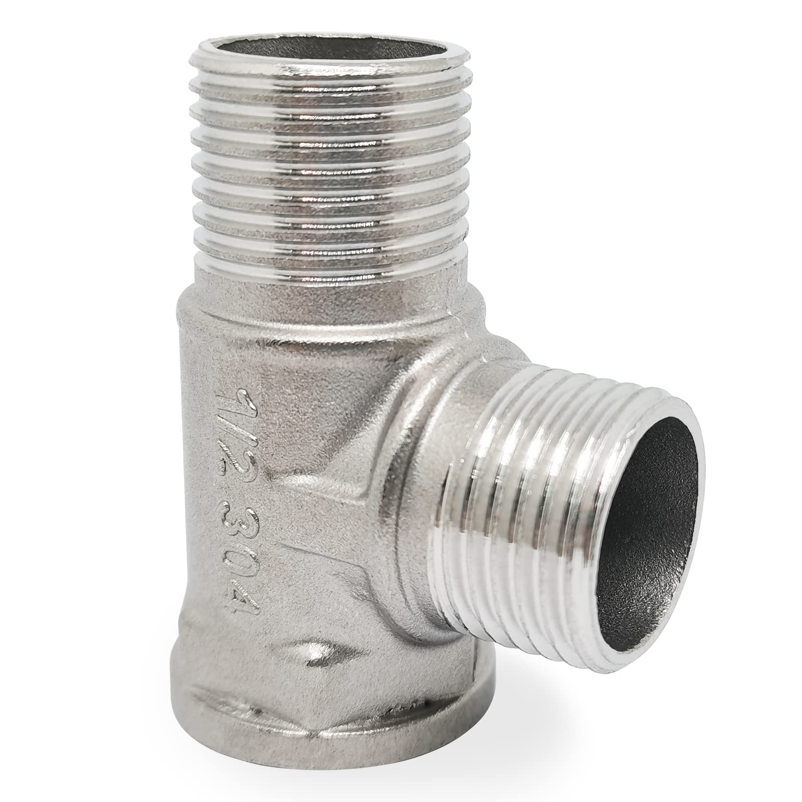 Amazon.com: Tee Pipe Fitting G1/2 Male x G1/2 Male x G1/2 Female,3 Way ...