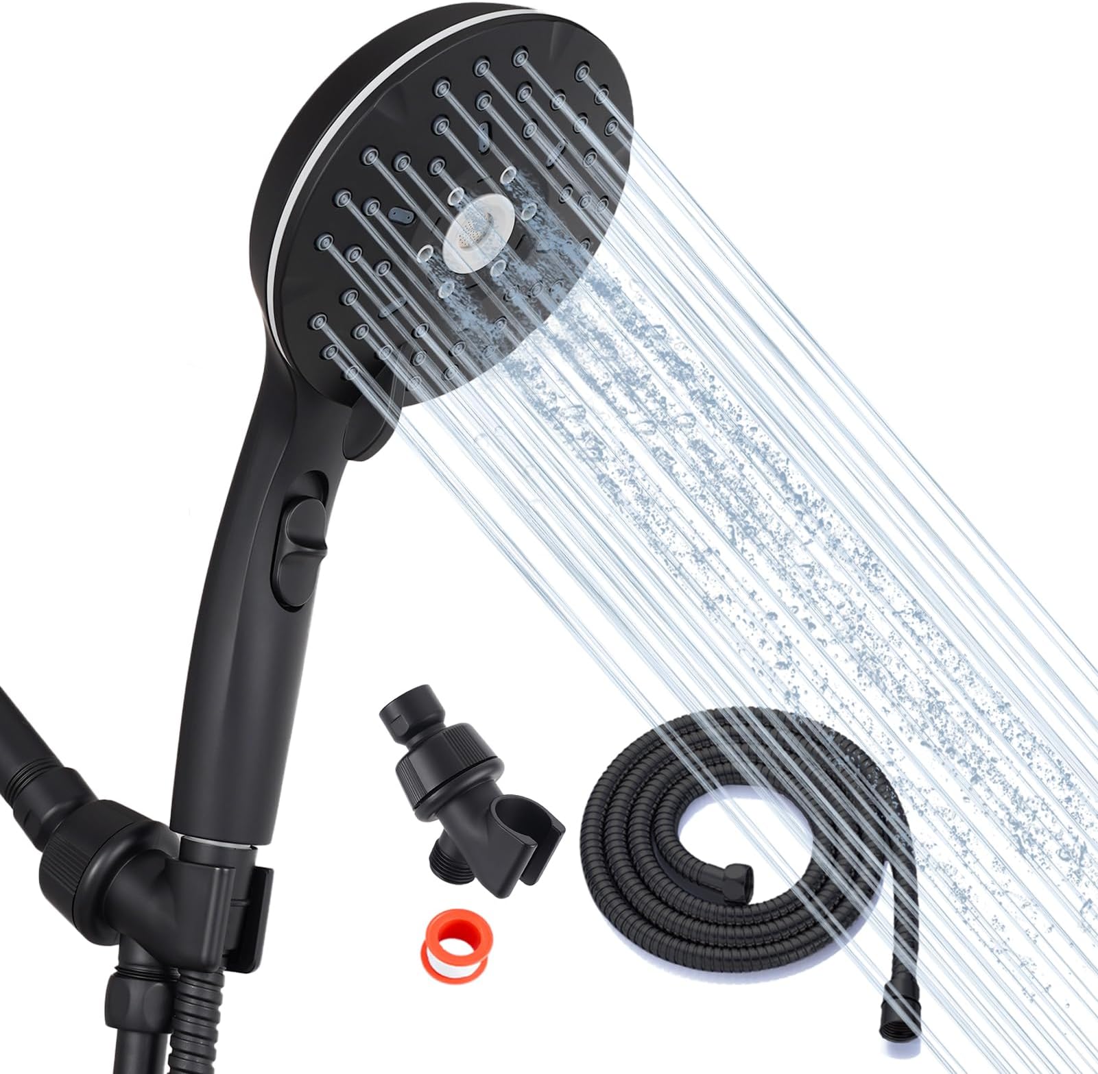 Gh1200 10 Modes Shower Heads with Handheld Spray Combo, Built-in Shower ...