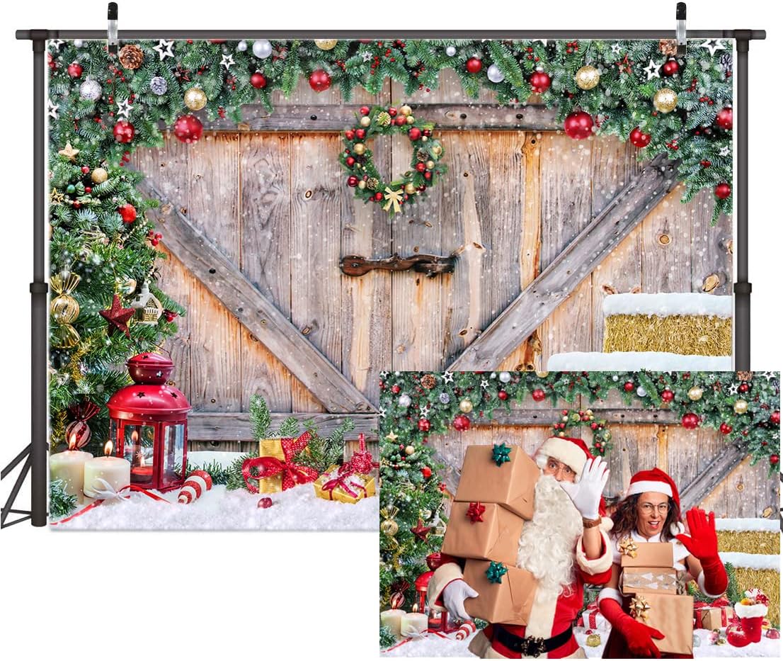 Amazon.com : AIIKES 7x5FT Christmas Backdrop Christmas Tree Gift ...