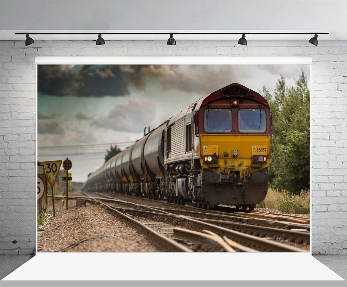 Amazon.com : Yeele 8x6ft Vintage Train Photo Backdrops Vinyl Old Shabby ...