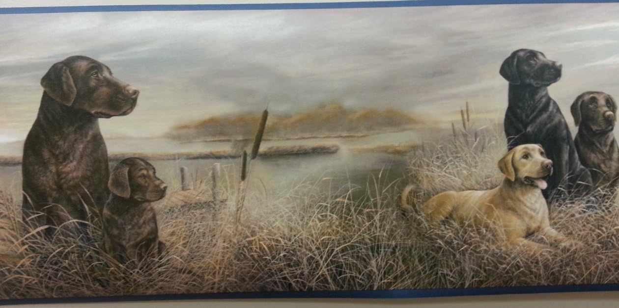 Norwall Labrador Wallpaper Border - Bathroom Borders - Amazon.com