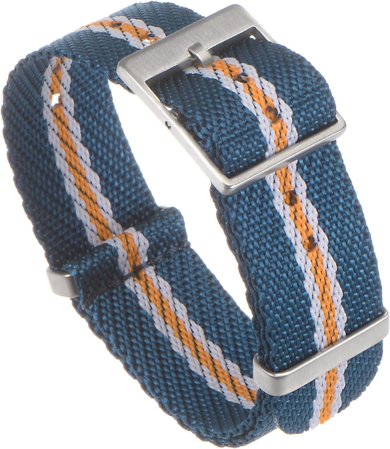 HARFINGTON One-piece Watch Band 22mm Width Slip-Thru Nylon Watch Strap ...