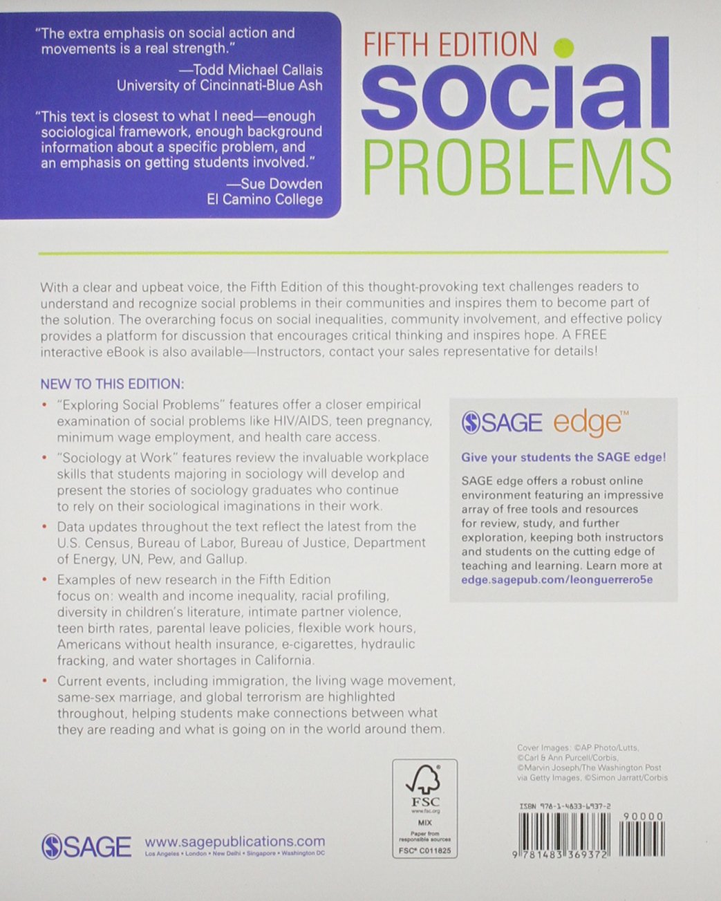 BUNDLE: Leon-Guerrero: Social Problems 5e + Leon-Guerrero: Social ...
