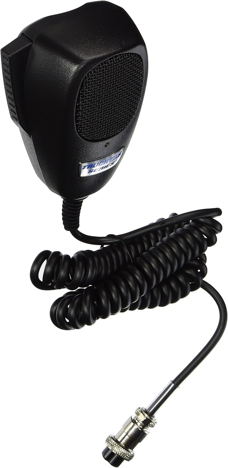 Amazon.com: RoadPro TM-2007 4-Pin Noise Canceling CB Microphone, Black ...