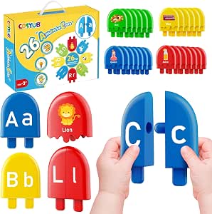 Amazon.com: Alphabet Learning Toys Ice Cream ABC Letter Matching Toy ...