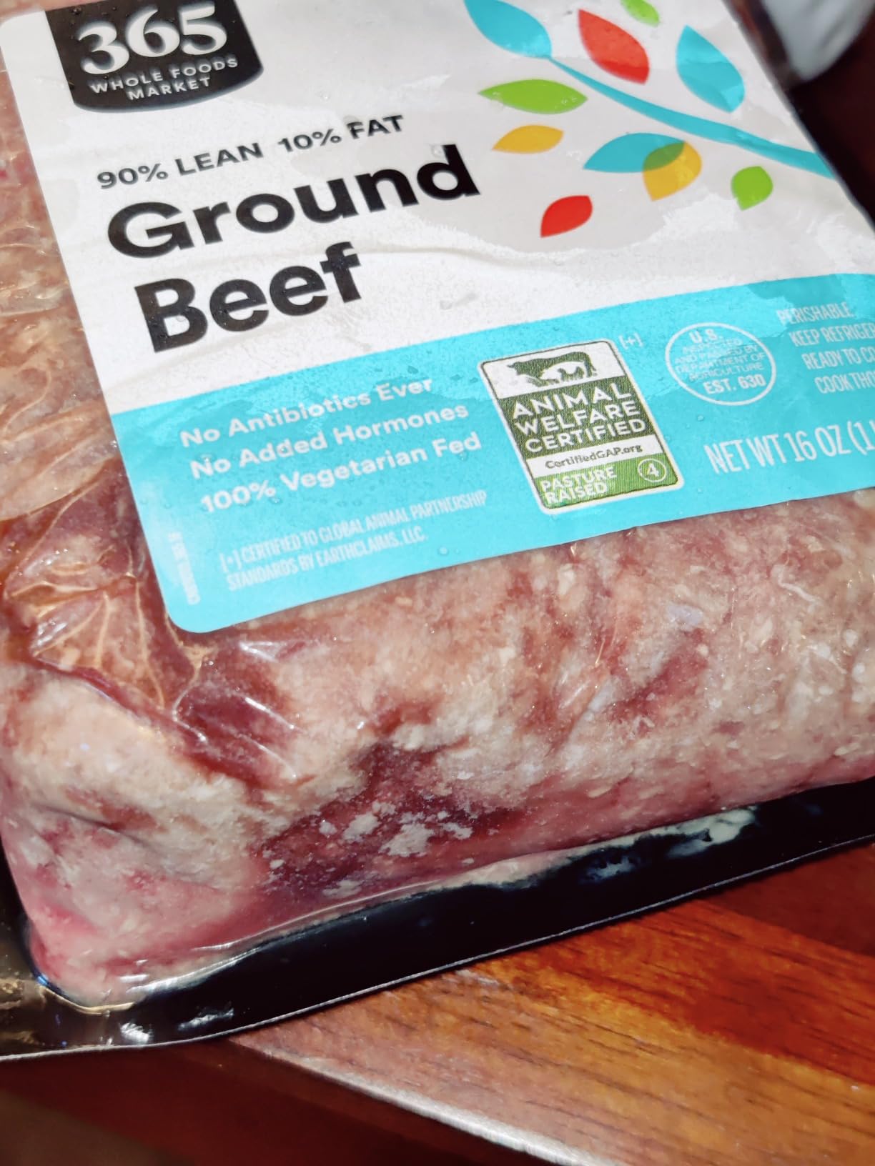 Amazon.com: 365 by Whole Foods Market, Ground Beef, 90% Lean/10% Fat ...