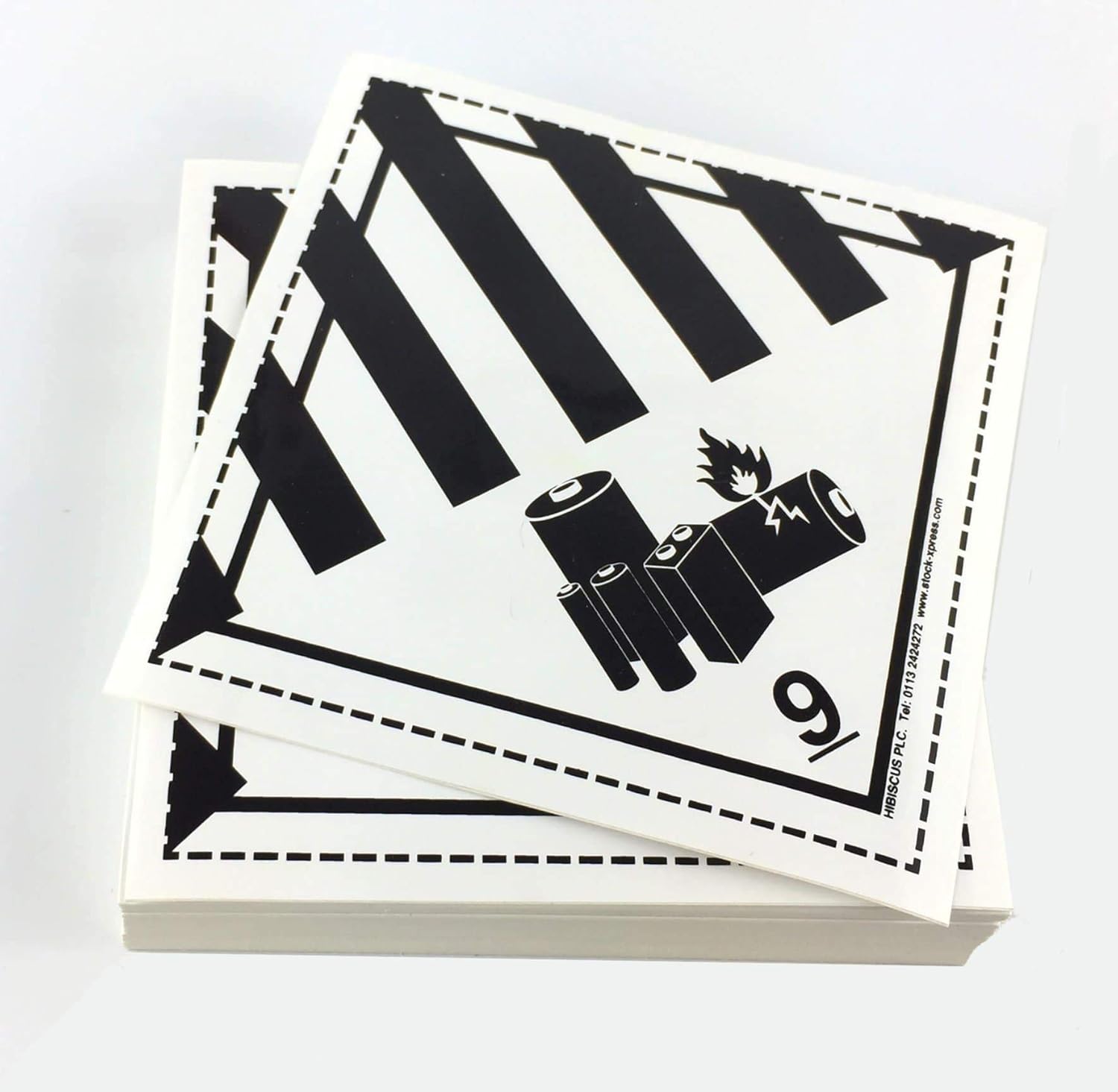 Class 9 Lithium Battery Labels | 100mm | Lithium Battery Warning ...