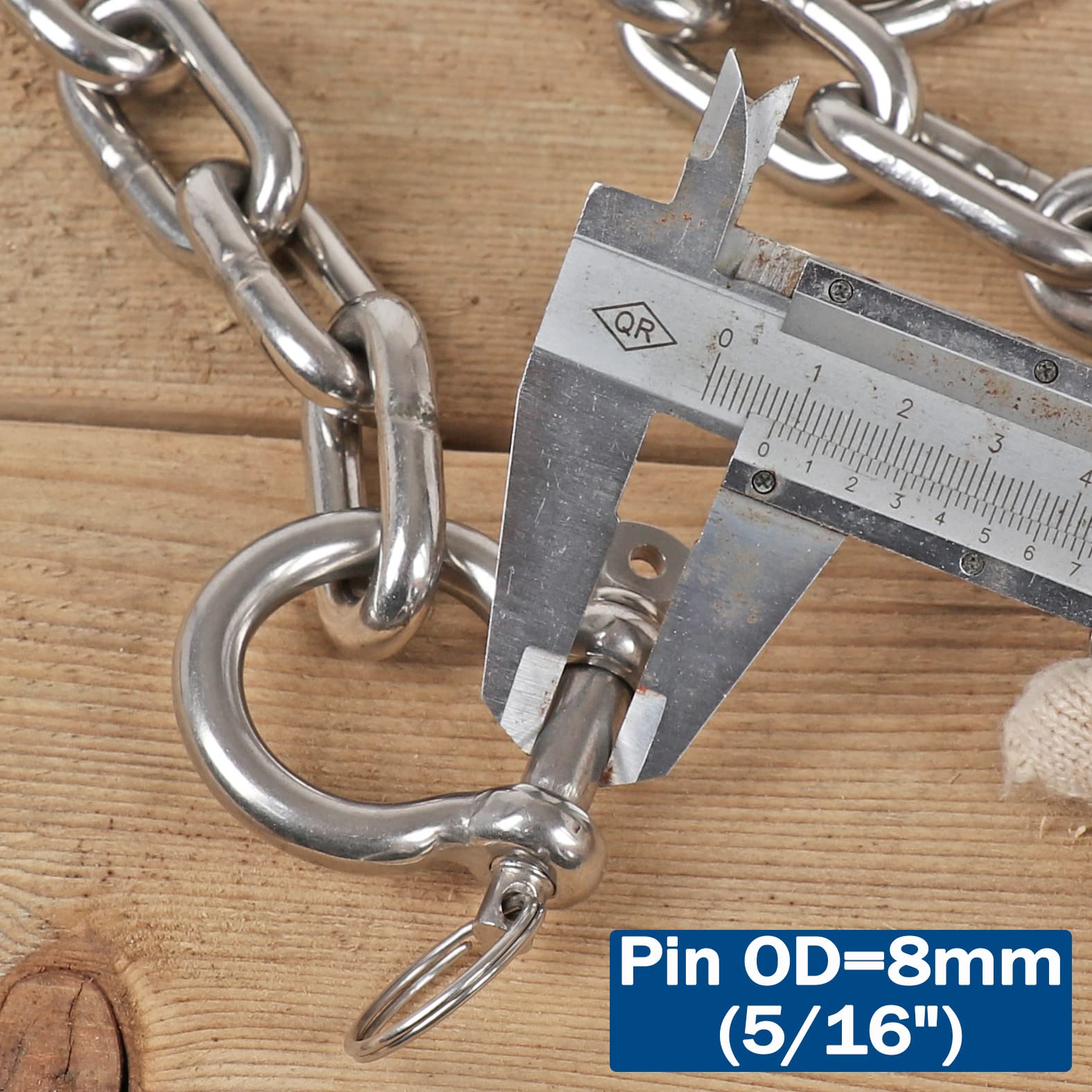 Snapklik.com : 316 Stainless Steel 4 Feet Boat Anchor Chain, Marine ...