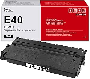 Amazon.com: CRGE40 E40 Black Toner Cartridge: EAXIUCE 1Pack Compatible E40 Cartridge Black ...
