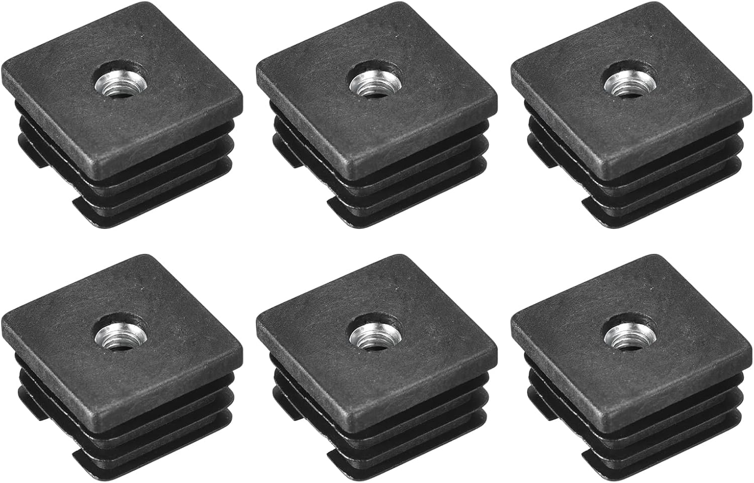 Amazon.com: uxcell 6Pcs Inserts for Square Tubes with M8 Thread, for 1. ...