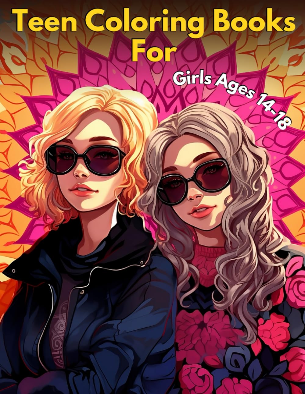 Amazon.com: Teen Coloring Books For Girls Ages 14-18: Cool Drawing ...