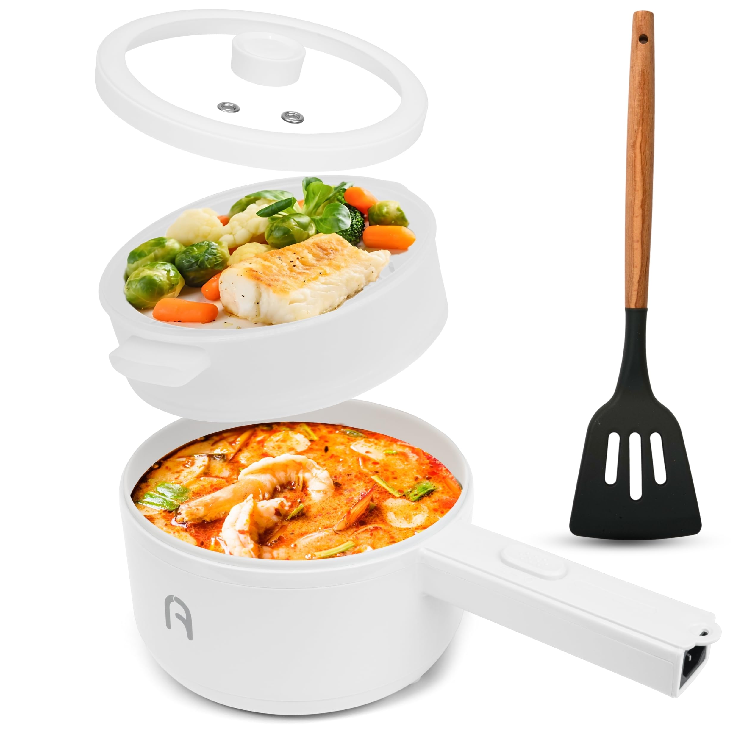 Amazon.com: Aqva Flask Electric Cooker, 2L Non-Stick Sauté Pan, Rapid ...