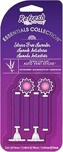 Amazon.com: Refresh Your Car! Vent Sticks, Stress Free Lavender, 4-Pack ...